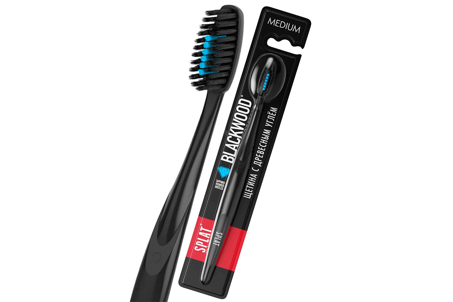 SPLAT Special Blackwood щетка зубная для повседневного ухода за зубами средней жесткости
