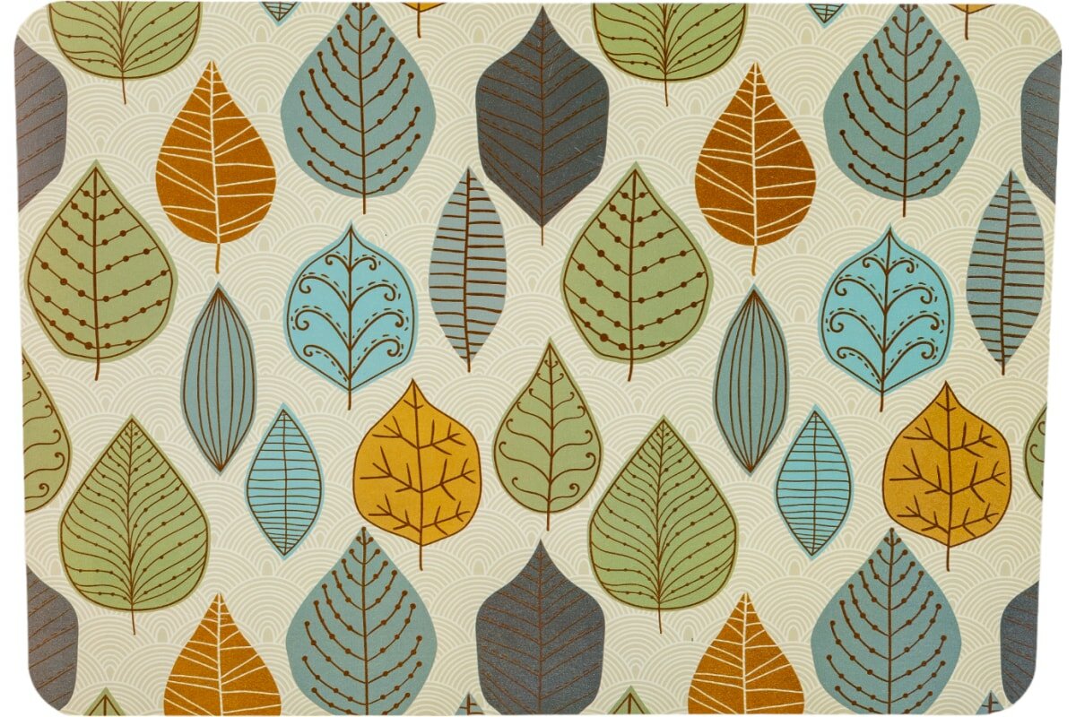 Рыжий кот PPM-01-LV Сервировочная салфетка Листья 40x28 см из пластика 312343