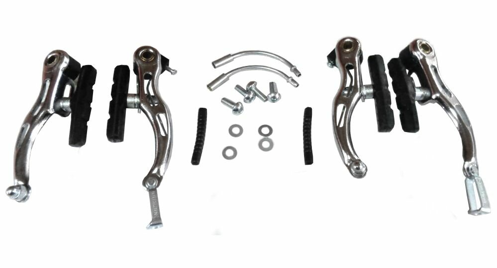 Тормоз v-brake стальной (набор передний+задний) высота рамки 110 мм (SAIGUAN)