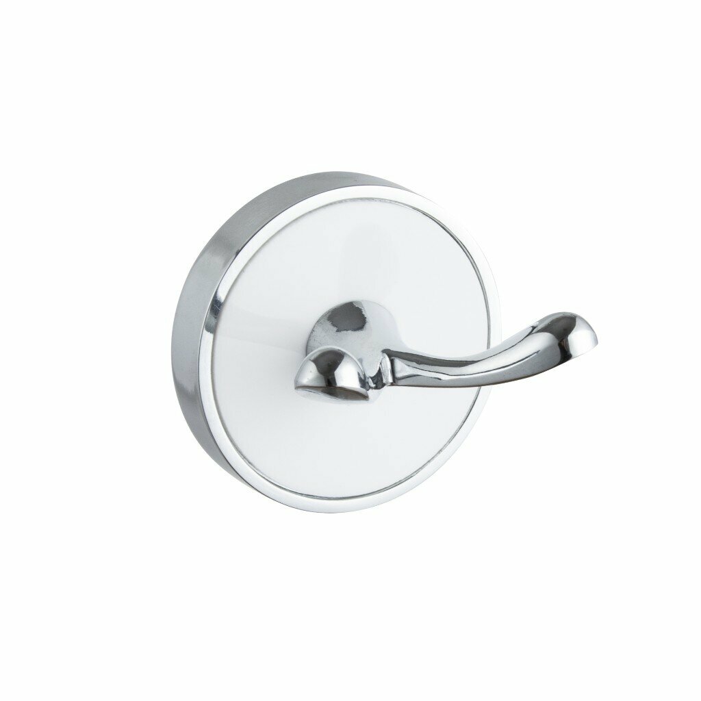 Двойной крючок Zenfort Либретто 102308 белый настенный