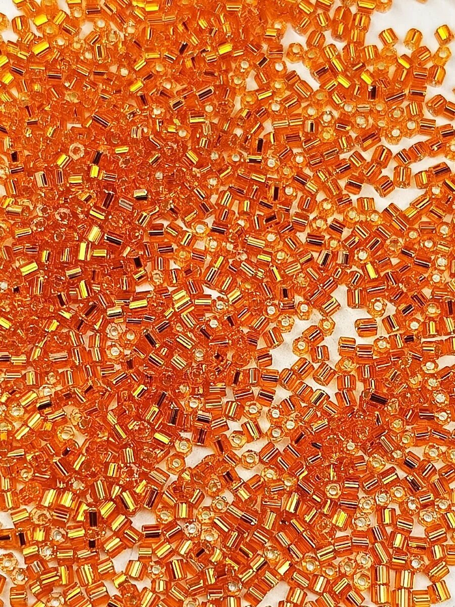Чешский бисер, рубка -10/0 (1,9 мм) 97000 оранжевый
