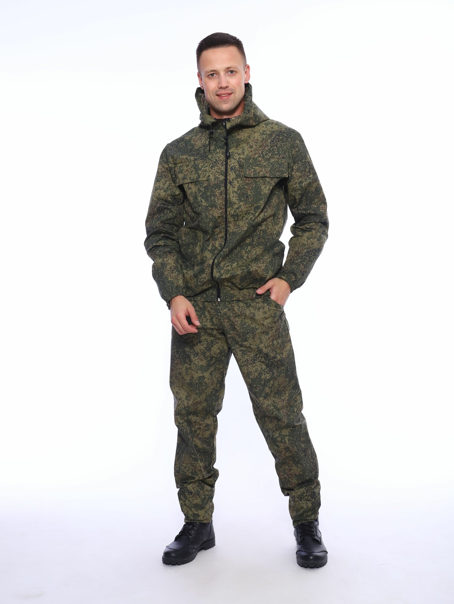 Костюм Охотник мужской рабочий защитный камуфлированный маскировочный маскхалат