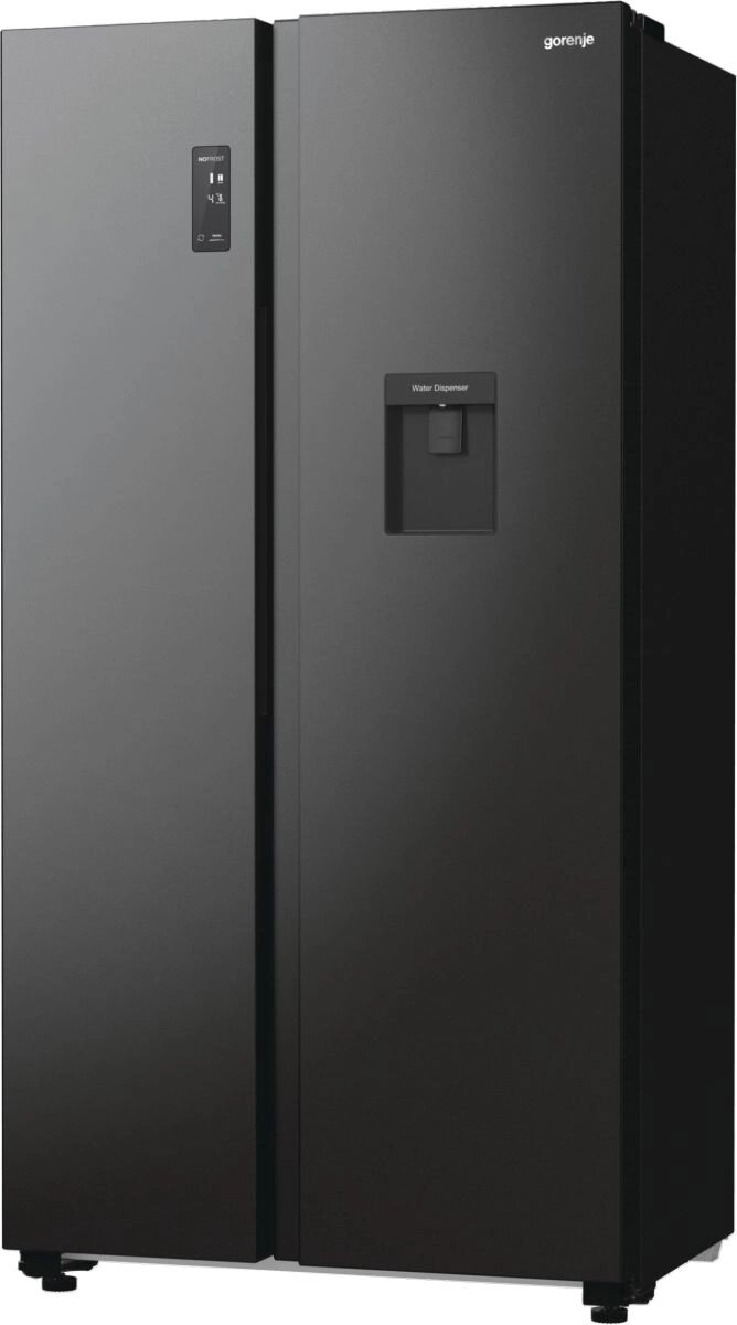 Холодильник двухкамерный Gorenje NRR9185EABXLWD Side by Side, инверторный черный