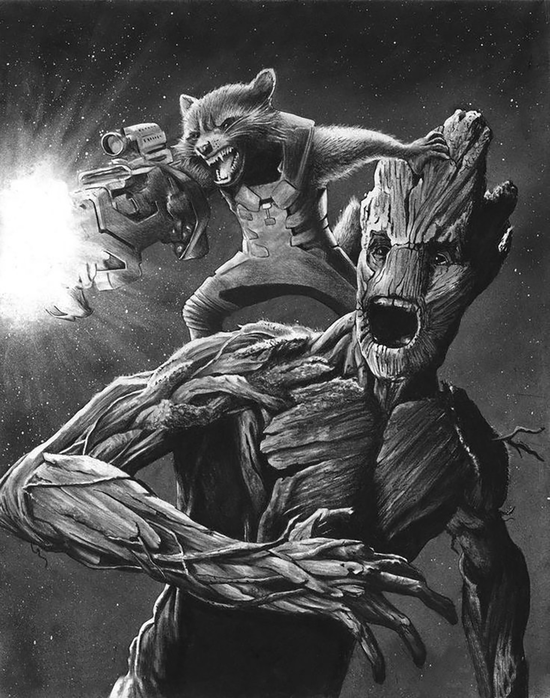 Картина по номерам "Стражи галактики" 40х50 см, хлопковый холст на подрамнике, акрил, АртТойс