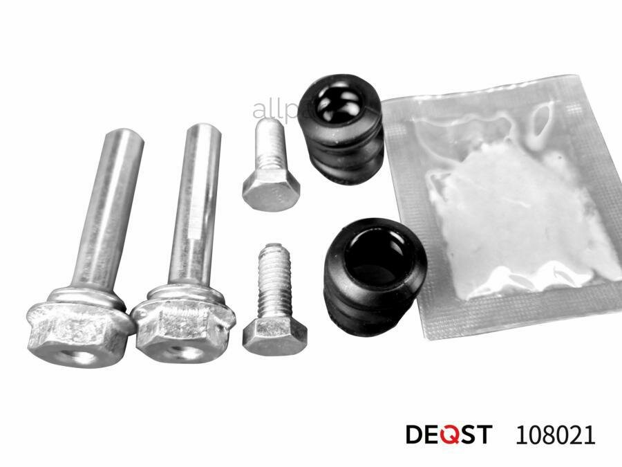 DEQST 108021 Комплект направляющих тормозного суппорта переднего (направляющая o 10mm суппорт trw/lucas). применя