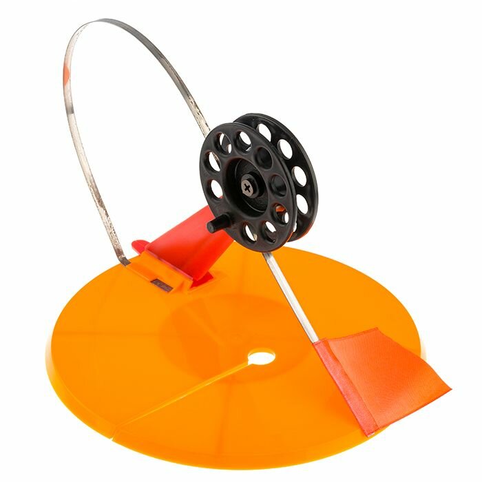 Жерлица зимняя косая пласт стойка диаметр 19.5 катушка 6.5 см