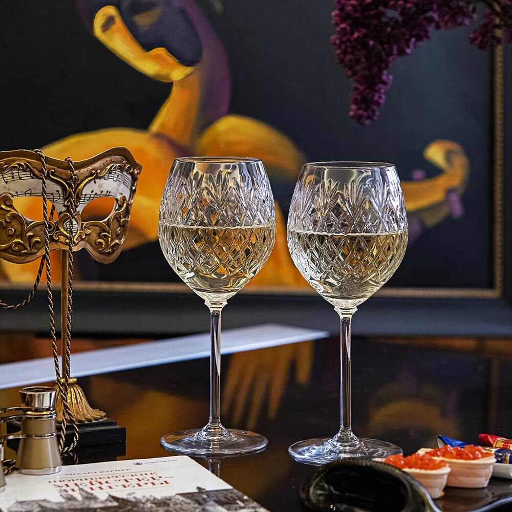 Хрустальные бокалы для вина 300 мл. набор 6 шт. Неман 900/300, 8560/300гр