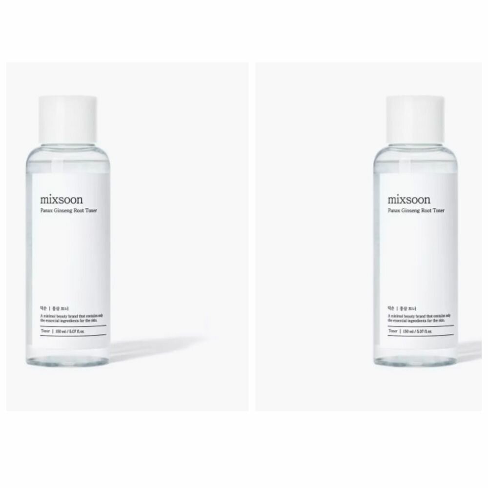 Mixsoon Тонер для лица с экстрактом корня женьшеня Panax Ginseng Root Toner, 150 мл, 2 шт