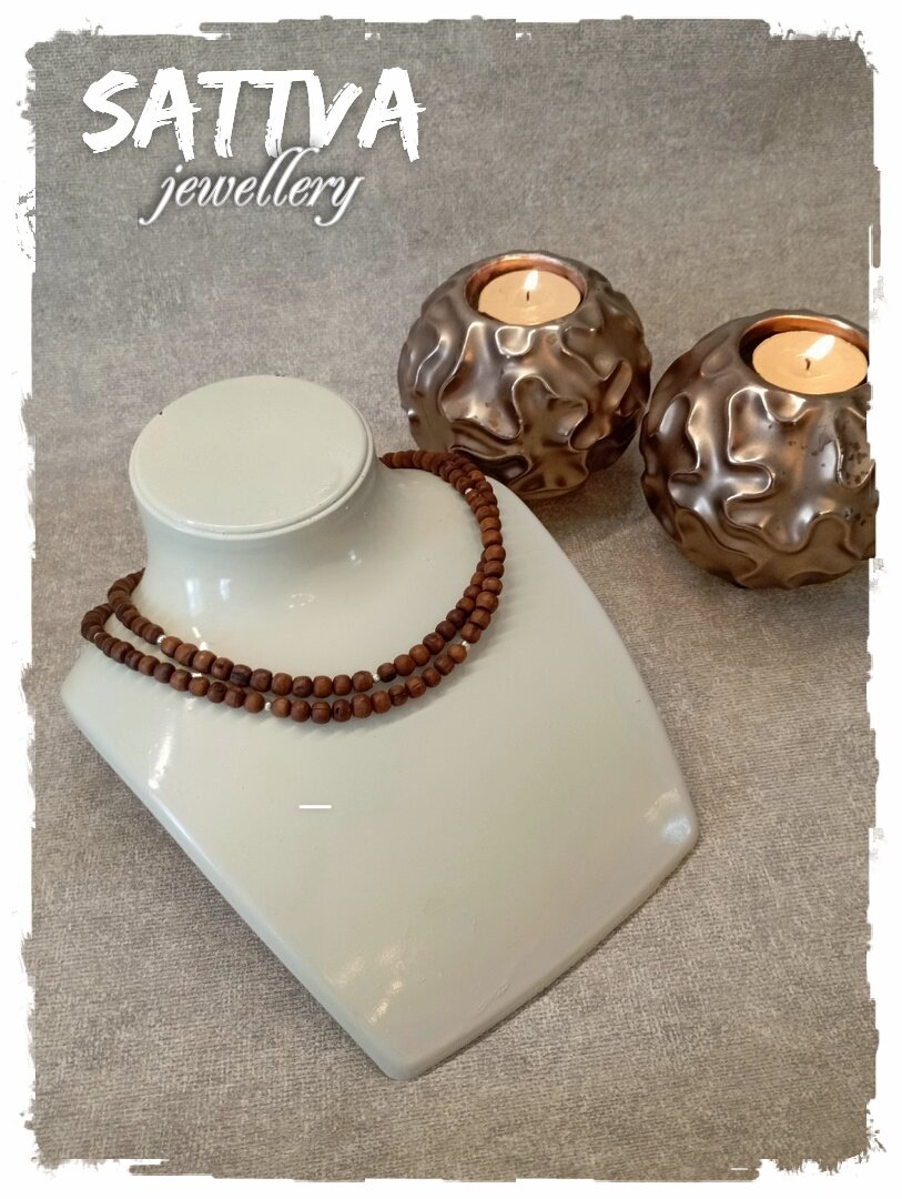 Кантхималы из Туласи SATTVA jewellery, 2 ряда