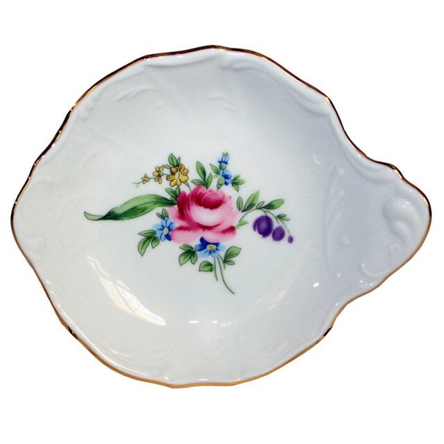 THUN Bernadotte Мейсенский букет розетка с ручкой фарфор 13 см декоративная посуда