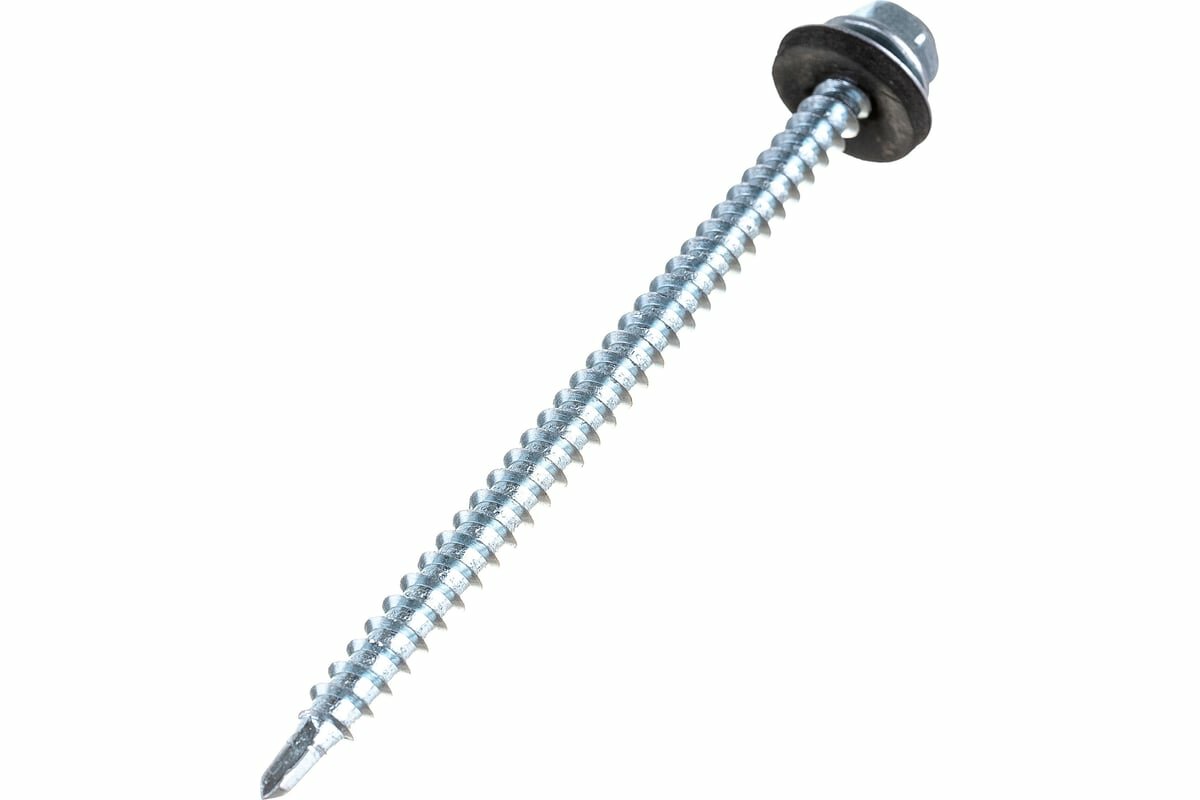 БК кровельный саморез цинковый 4,8×80 мм крепёжная техника 100 шт 431012