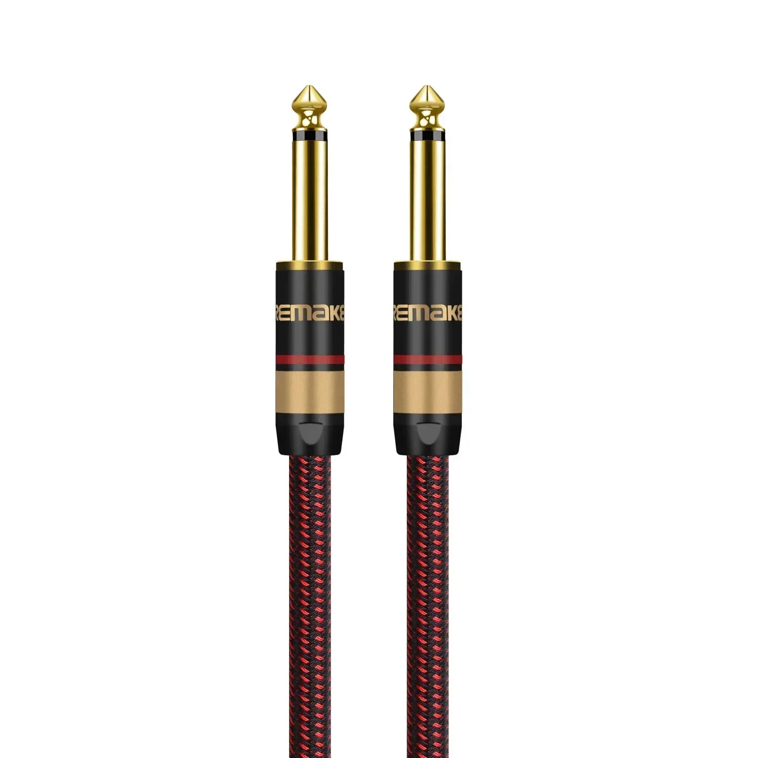Аудиокабель 6,5 мм-6,5 мм 5м DREMAKE Black-Red-II