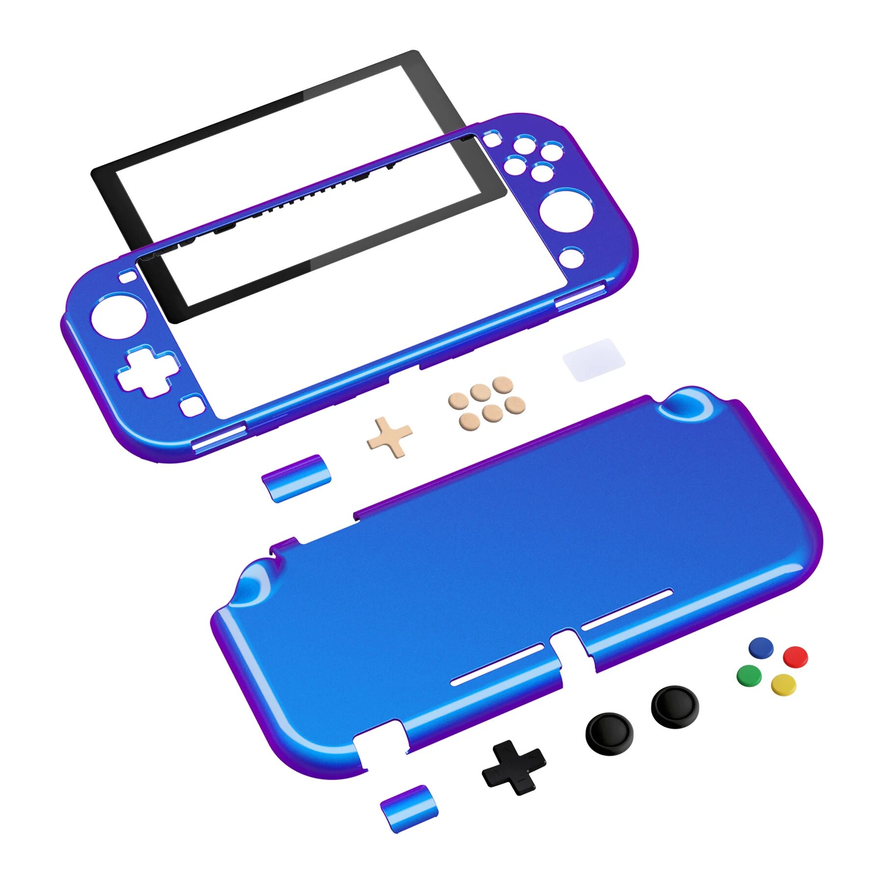 Защитный чехол eXtremeRate для Nintendo Switch Lite Chameleon BluePurple