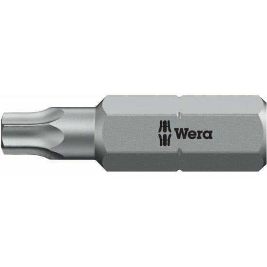 Бита TORX Wera WE-066490, вязкая твёрдость, хвостовик 1/4" C 6.3, TX 30 x 25 мм