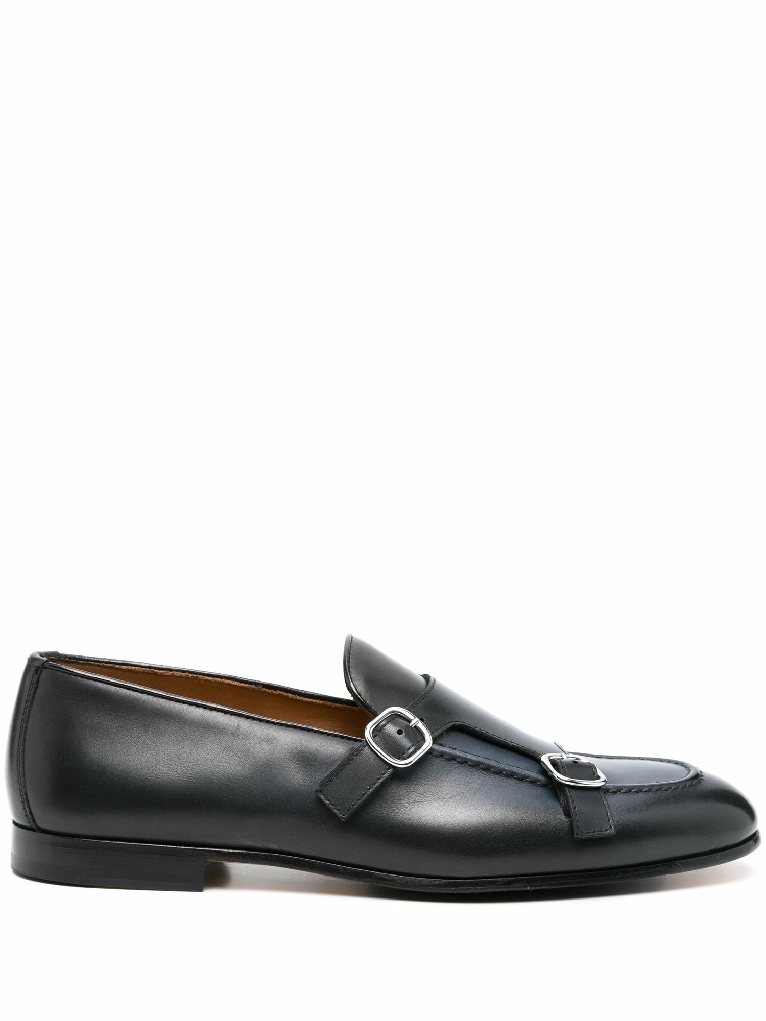 Лоферы Double-buckle leather loafers