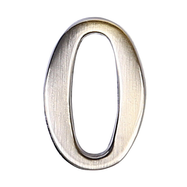 Цифра-0 самоклеящаяся металлическая цифра антик бронза, декоративный элемент для интерьеров