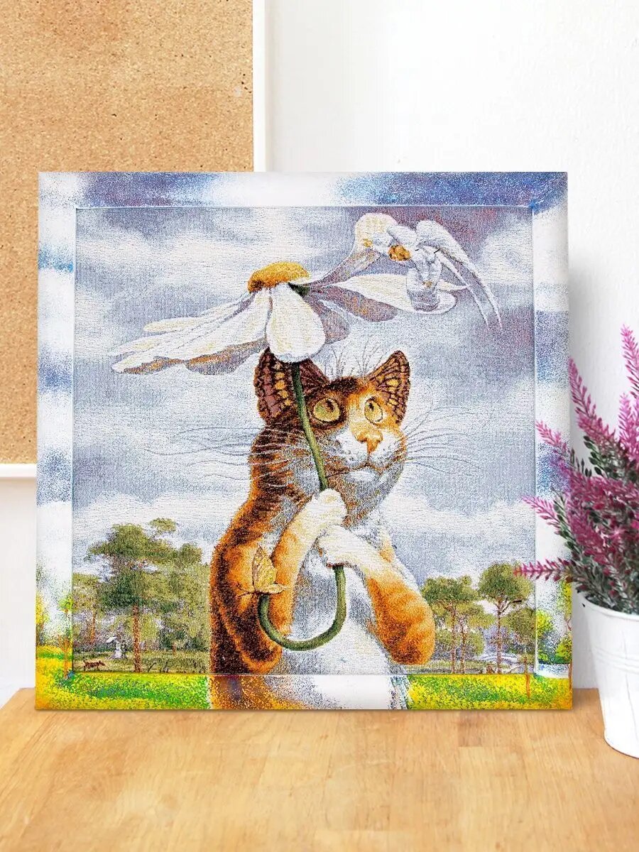 Гобеленовая картина на стену с Питерскими котами