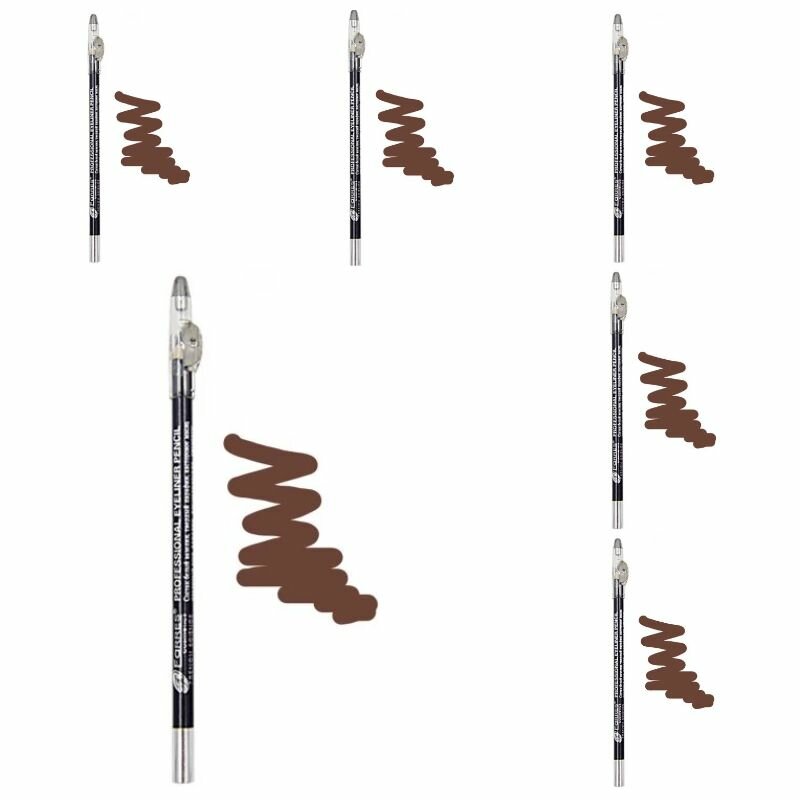 Farres Карандаш для губ, с точилкой, W207, 23 персиковый, 6 шт