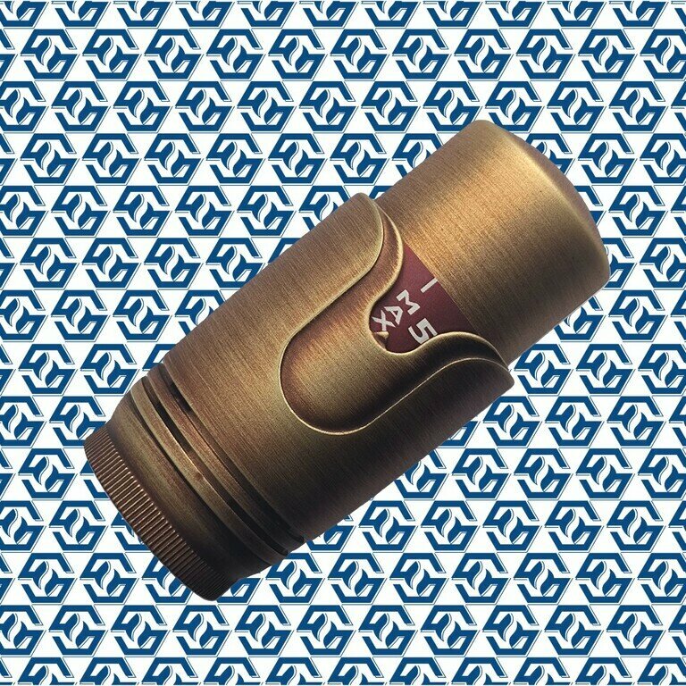 Термоголовка для радиатора / Group HS / терморегулятор для радиатора отопления 30*1,5 / цвет Gold PB