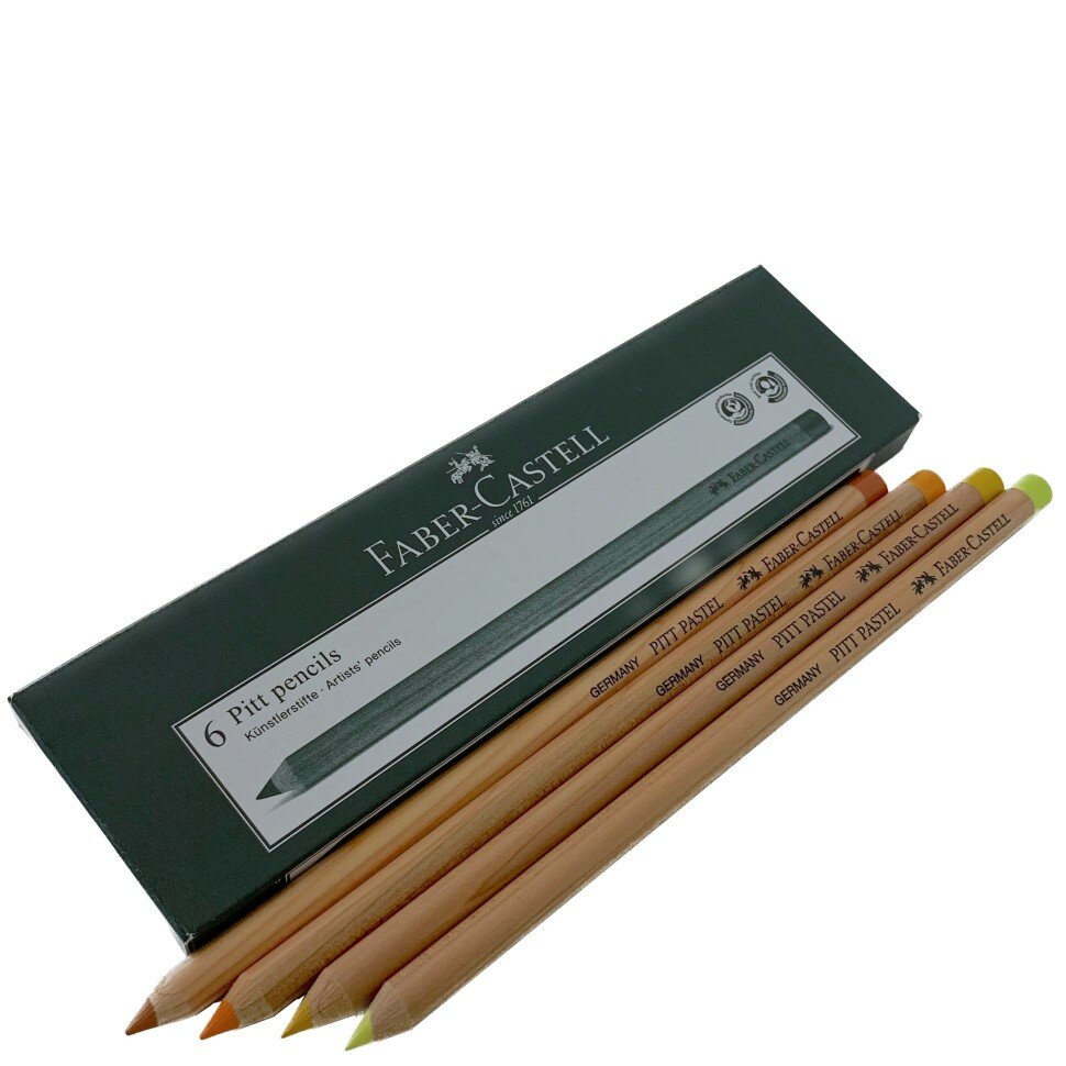 Карандаш № 109.104.187.185, комплект 4 оттенка Желтые, PITT-пастель