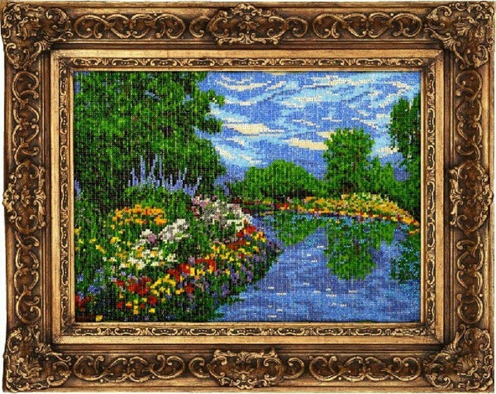 Набор для вышивания Вышиваем бисером #В-85 Лето, Вышивка бисером, 27.5 x 36.5 см