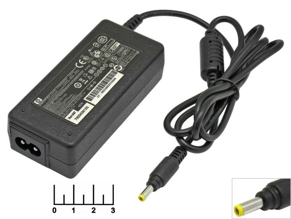 Блок питания 19V 1.58A HP AC-N230 импульсный (4.0*1.7) без шнура (восьмерка)