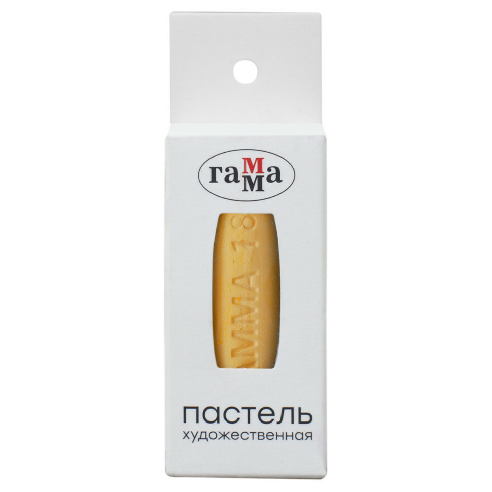 Пастель художественная Гамма, грушевая желтая № 182, штучная, картон. упак, 375162