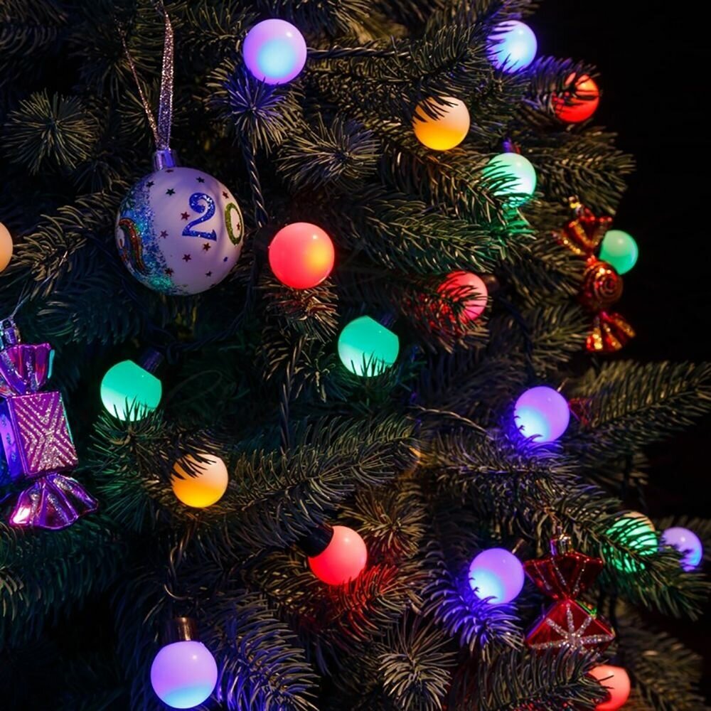 Светодиодная гирлянда Feron Линейная AA разноцветная с мерцанием CL555 26762