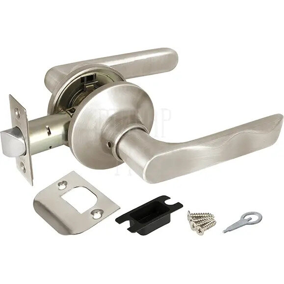 Дверная ручка-защелка Punto (Пунто) DK624 (без фик.) матовый никель