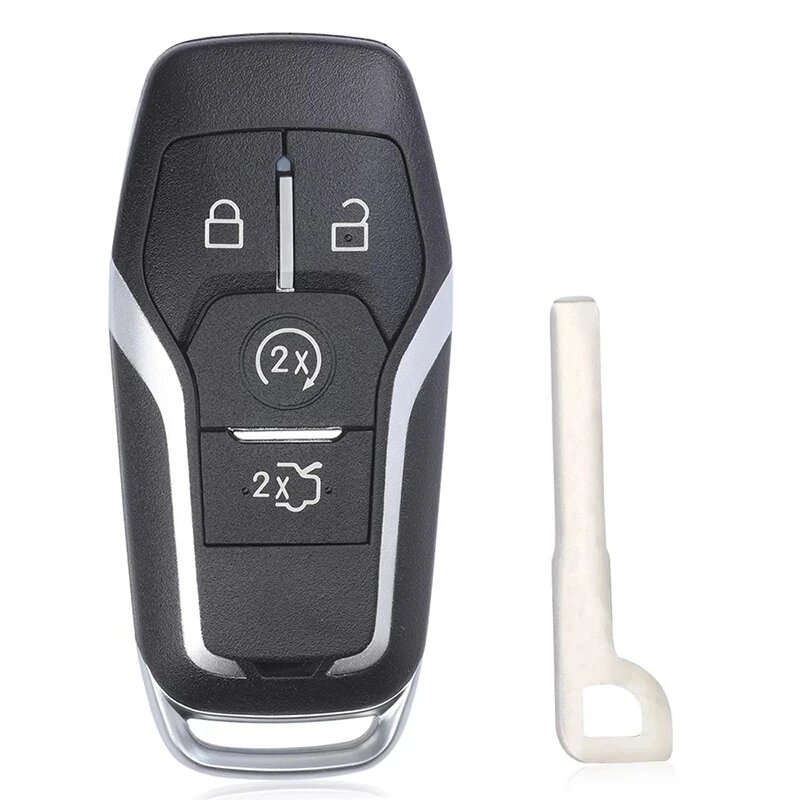 Чип KEYECU с 4 кнопками, 434 МГц ID49 для Ford Tallinn Mondeo Mustang Edge Explorer F-150, умный дистанционный брелок P/N: DS7T-15K601-EF