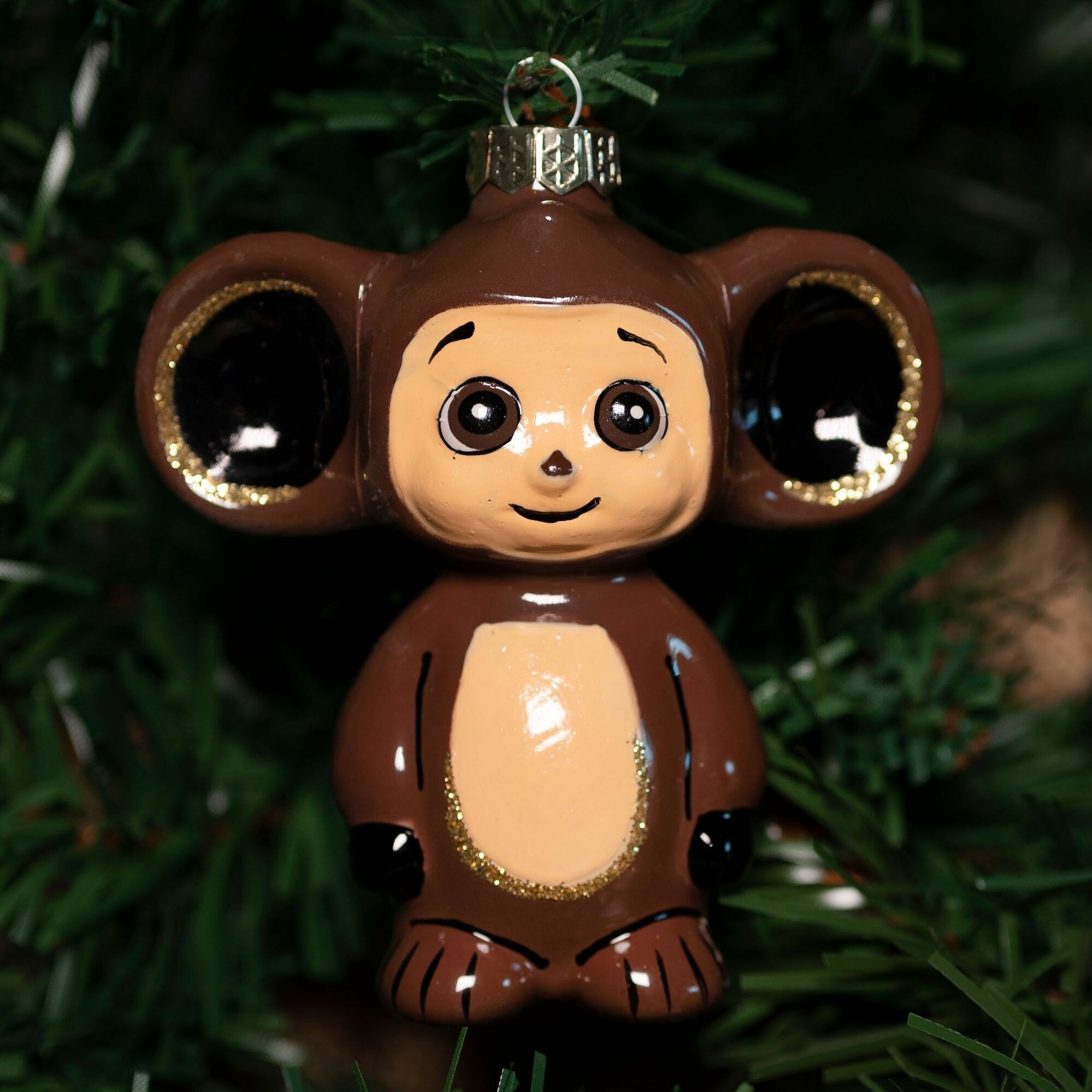 Игрушка на елку Чебурашка 9см