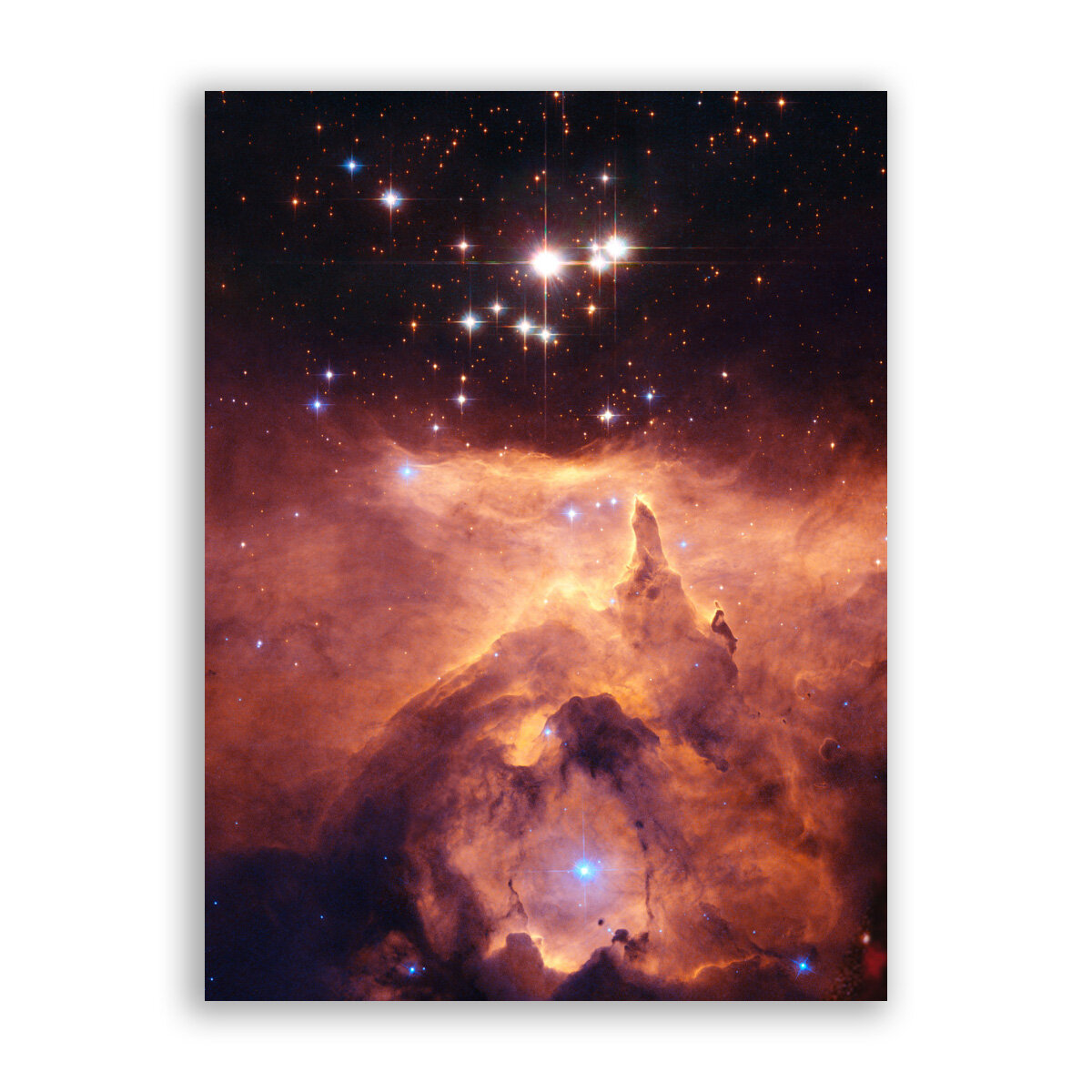 Постер, плакат на бумаге / Nebula / Туманность / Размер 60 x 80 см