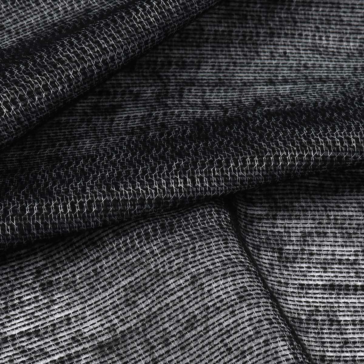 Дублерин клеевой для ткани 1,5*10 м, плотность 65 г/м², черный, Айрис