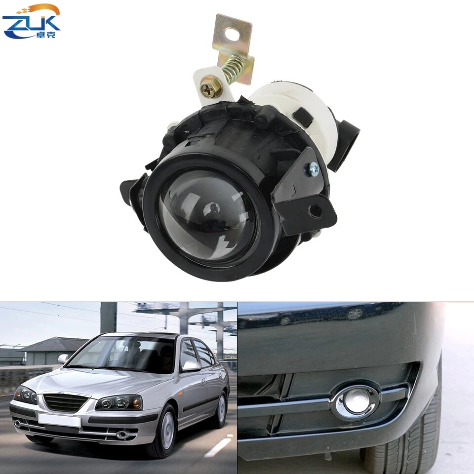 Противотуманные фары для переднего бампера ZUK, дневные ходовые огни, противотумансветильник ры для Hyundai Elantra 2004 2005 2006, противотумансветильник фары для дневных ходовых огней Left Side