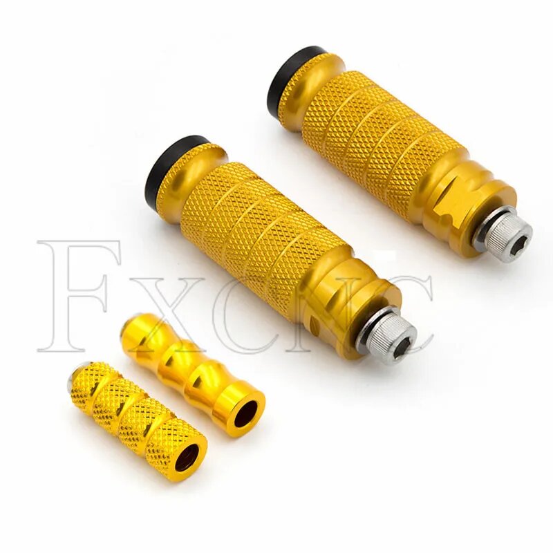 Подножка универсальная для мотоцикла, подножки для мотоцикла, подножки для Yamaha Желтый, Gold Set