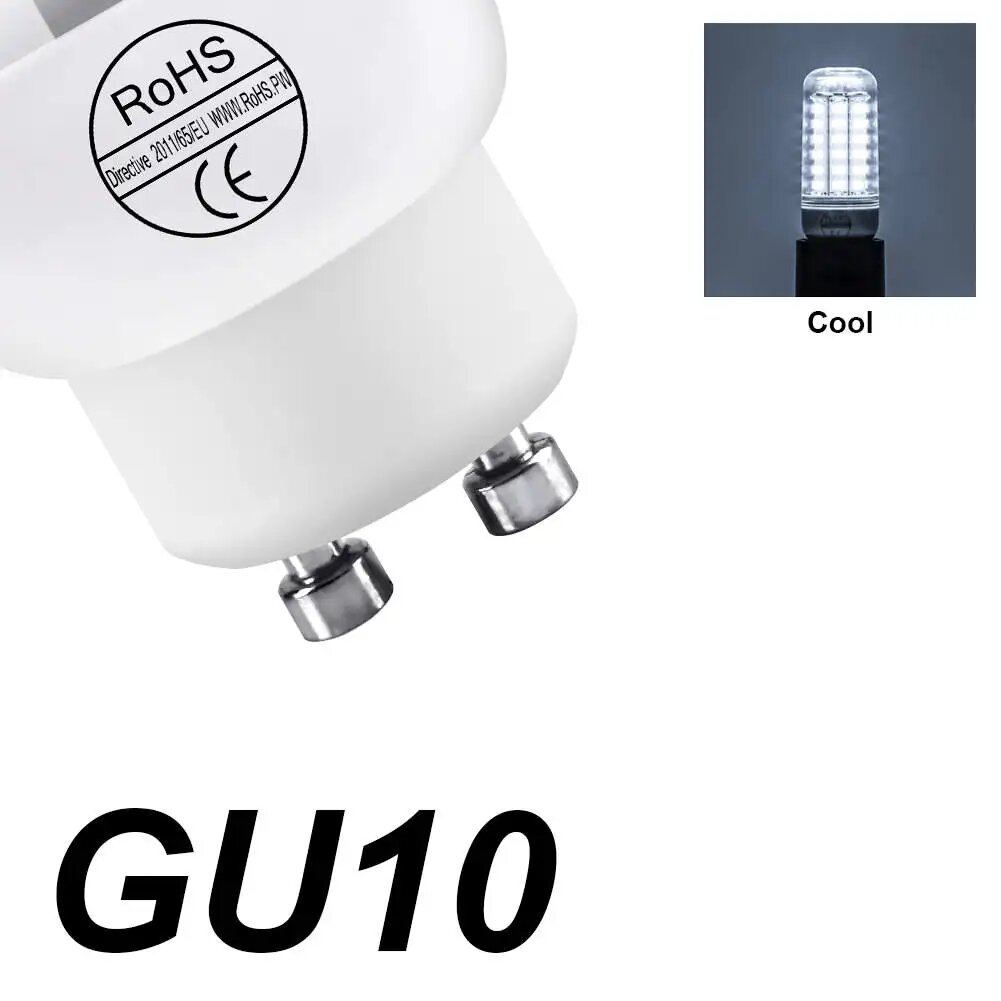 Светодиодная лампа WENNI GU10 GU10 Cold White, 24leds