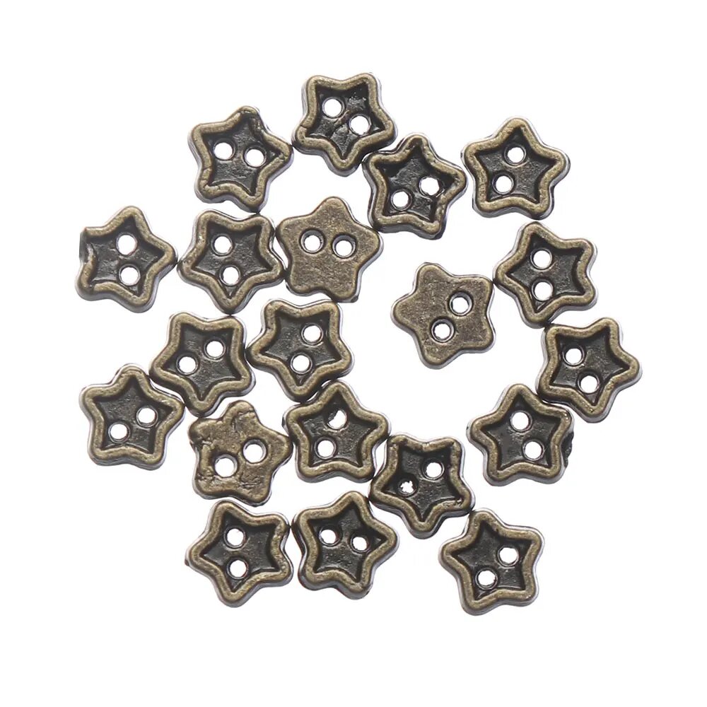 Металлические звезды Star-Bronze, 20 шт