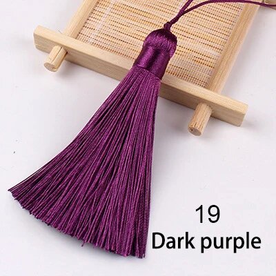 Кисточки шелковые DarkPurple 8 см, 2 шт.