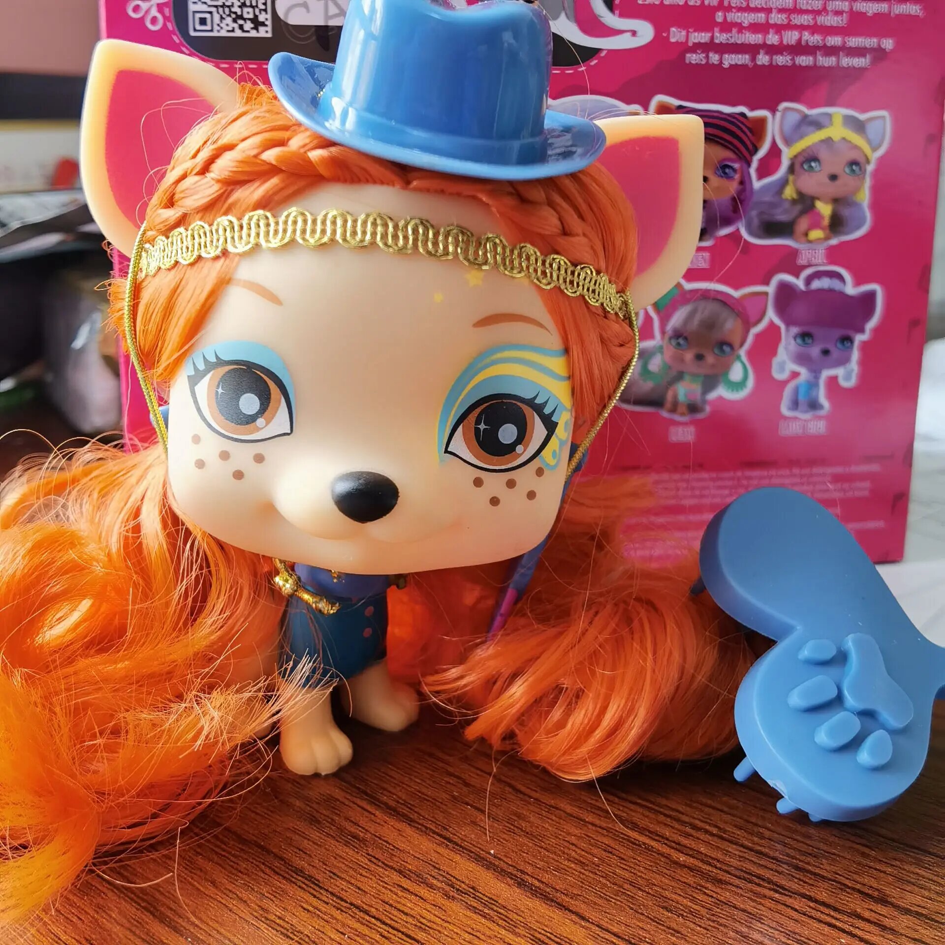 Коллекционная кукла собака Love VIP Оранжевый, opp packaging