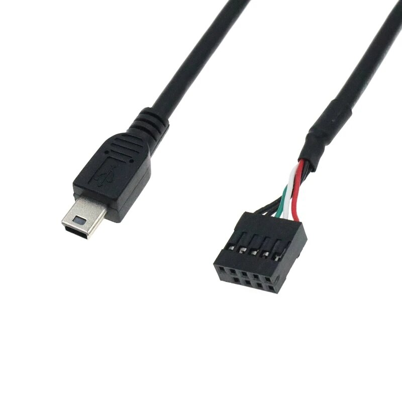 USB кабель для кулера процессора, черный, 50 см, 9-mini