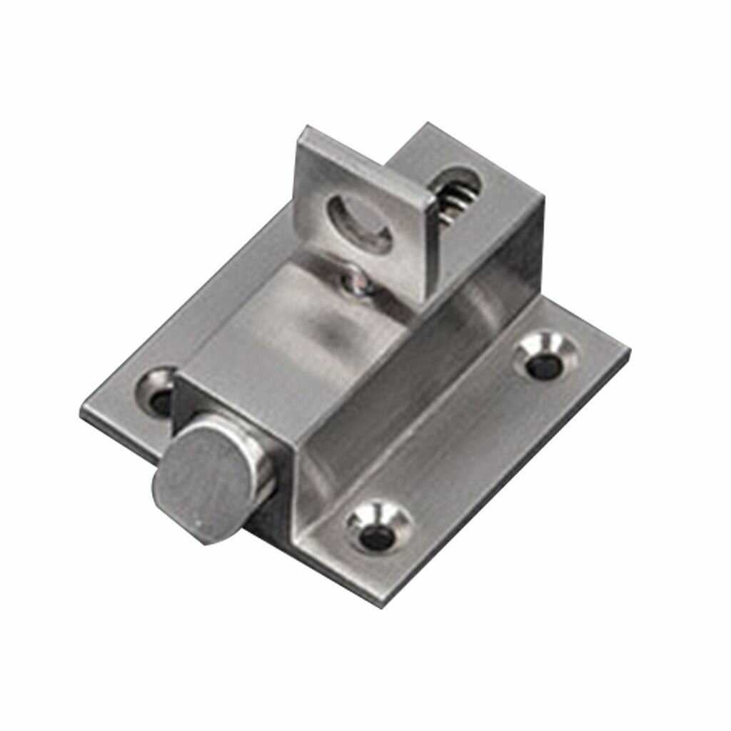 (1 комплект) Автоматическая дверная защелка, балконная дверь и оконный пружинный засов-квадратный язычок, обращенный вверх