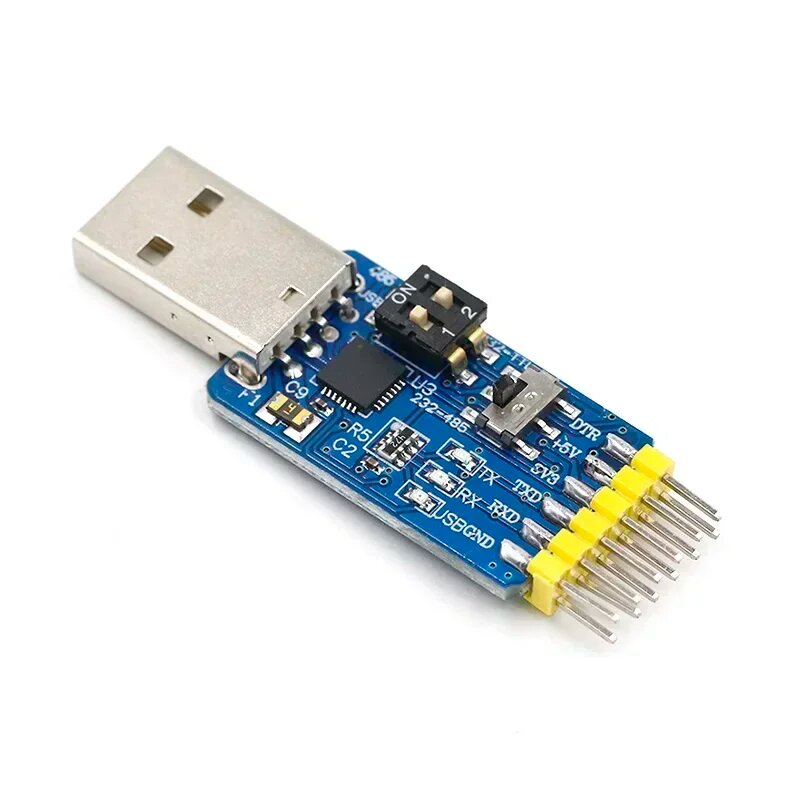 Новый USB CP2102 в TTL RS232 USB TTL в RS485 Взаимное преобразование 6 в 1, модуль преобразования, хороший
