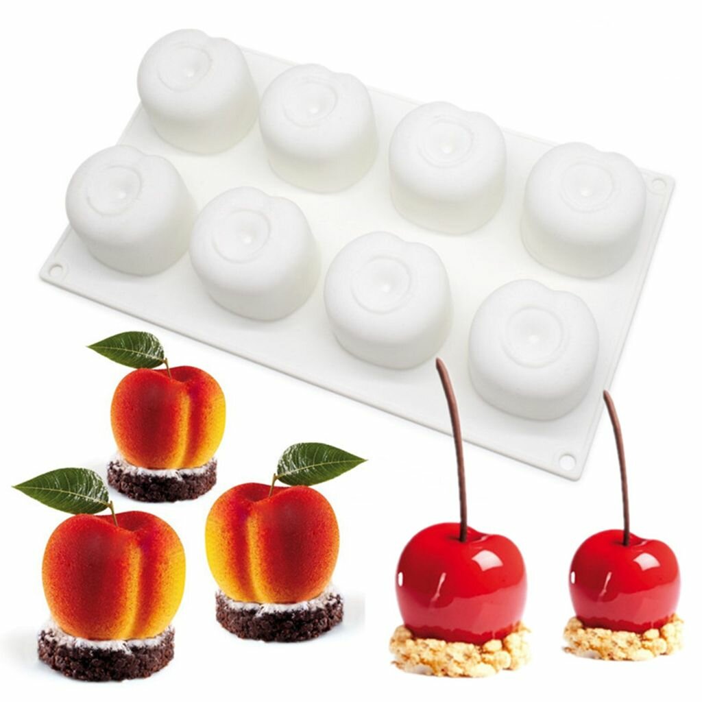 Набор для выпечки, Силиконовая форма для торта MCM-50 с 8 вишнями