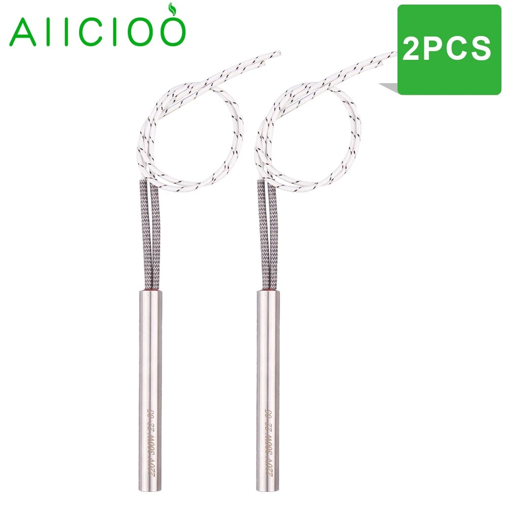 AIICIOO Трубчатый нагревательный элемент 220В 150Вт/250Вт/300Вт/500Вт для печи 2 Pcs, 500w 10x180mm