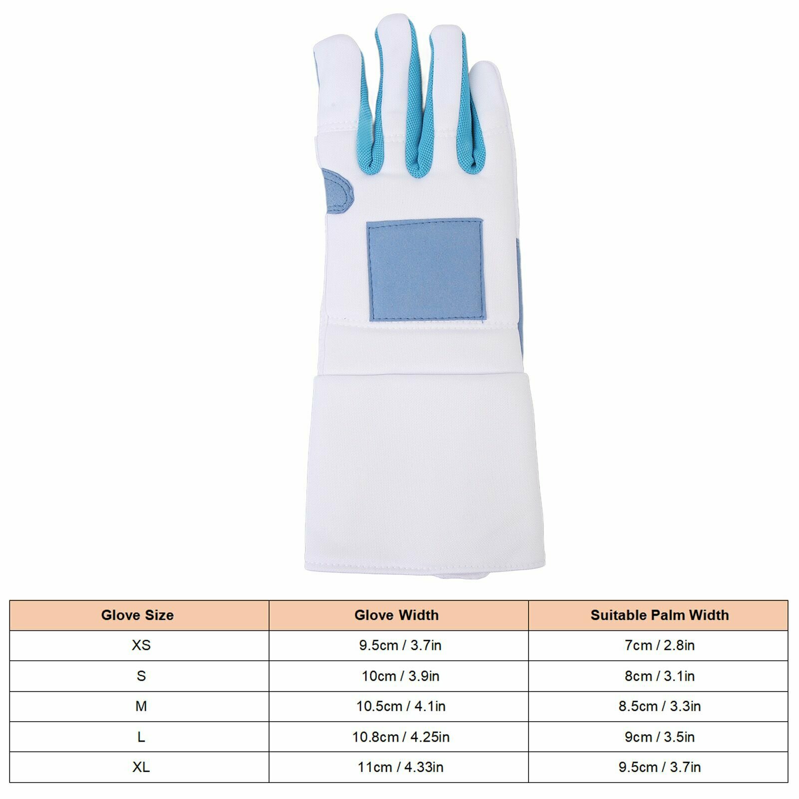 Перчатка для фехтования, противоскользящая трикотажная ткань для правой руки, удобная посадка, тренировочная перчатка для фехтования, для сабли, фольги, шпаги S