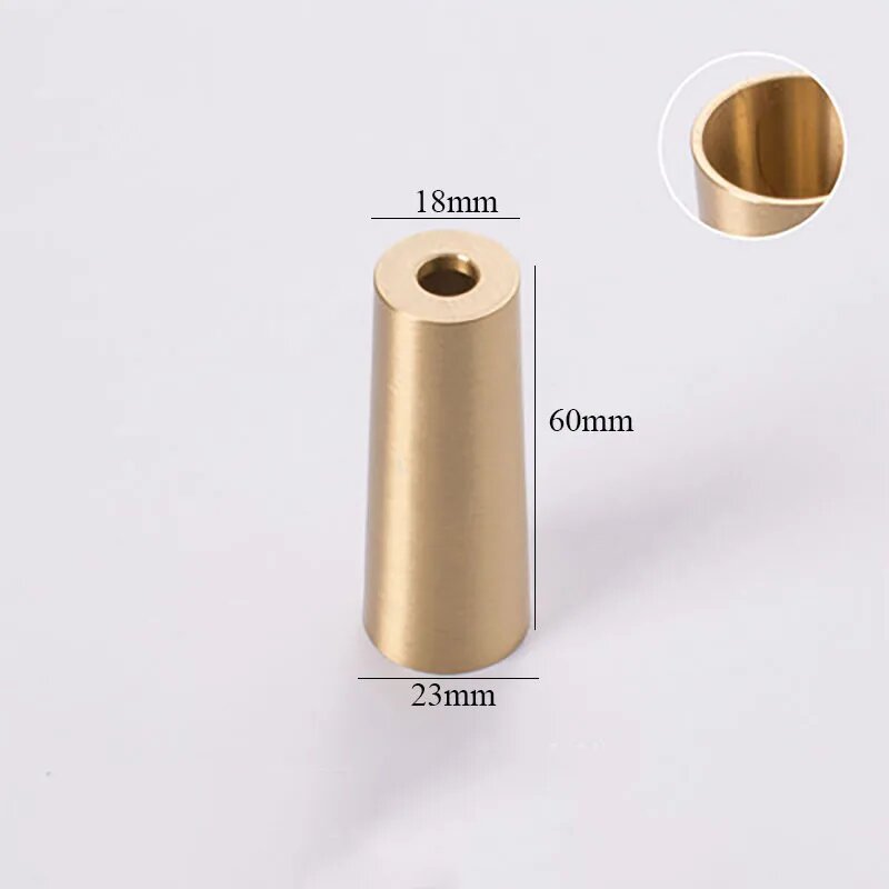 Золотая латунь, стол, стул, диван-кровать, шкаф, комод, чашка, мебельная крышка для ног, 23x18x60mm