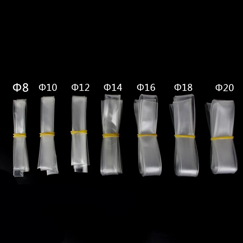 Прозрачная термоусадочная трубка 8/10/12/14/16/18/20 мм, 1 метр 20MM