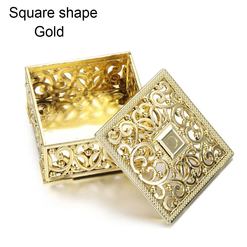 Золотая сувенирная коробка Square