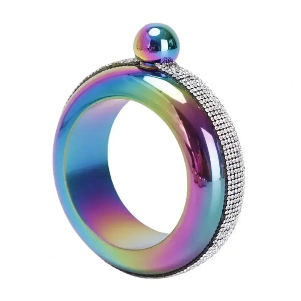 Браслет-фляга из нержавеющей стали 100 мл Серебряный, multicolor