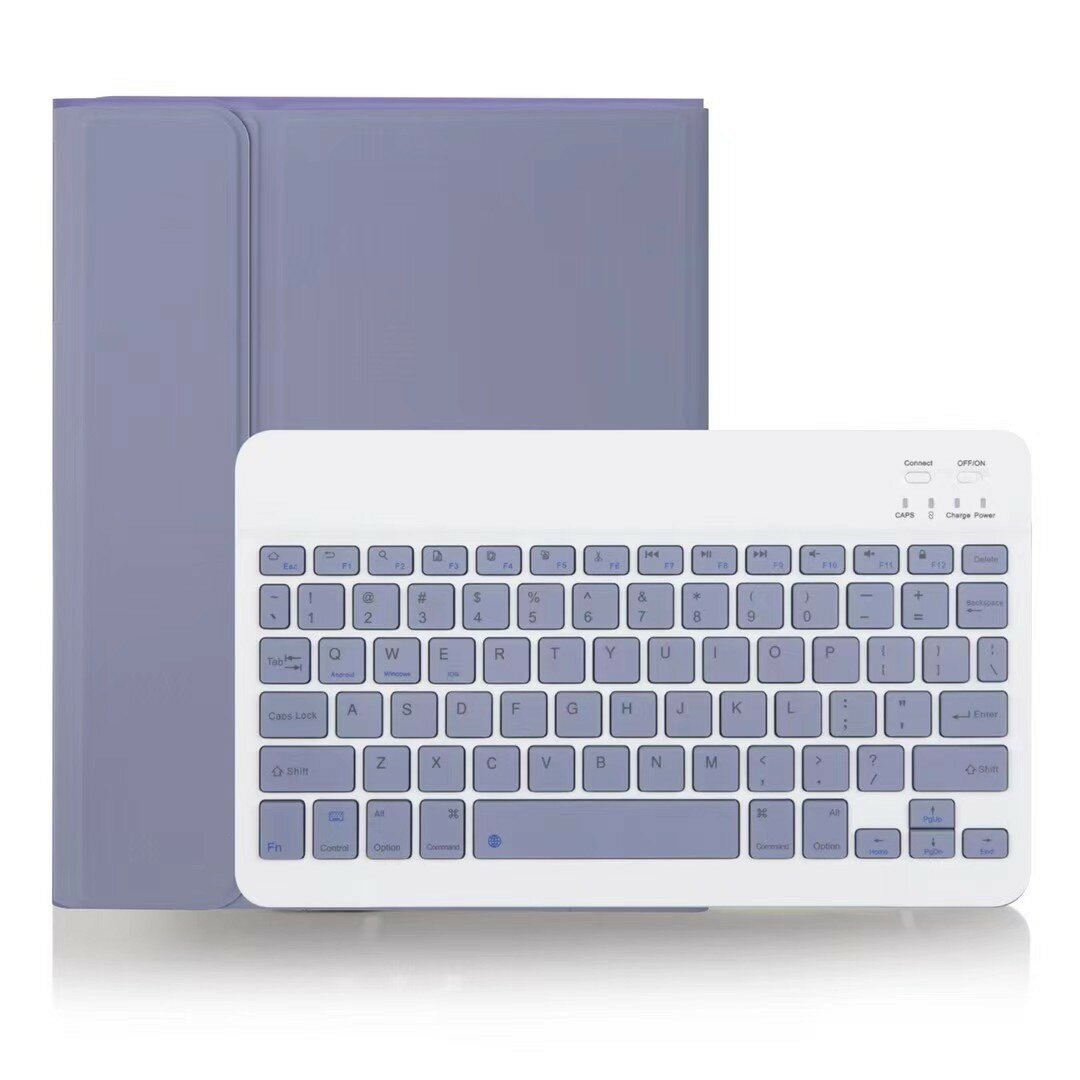 Чехол-клавиатура Neutral, для iPad Air 6 2022 10,9", силикон, фиолетово-серый
